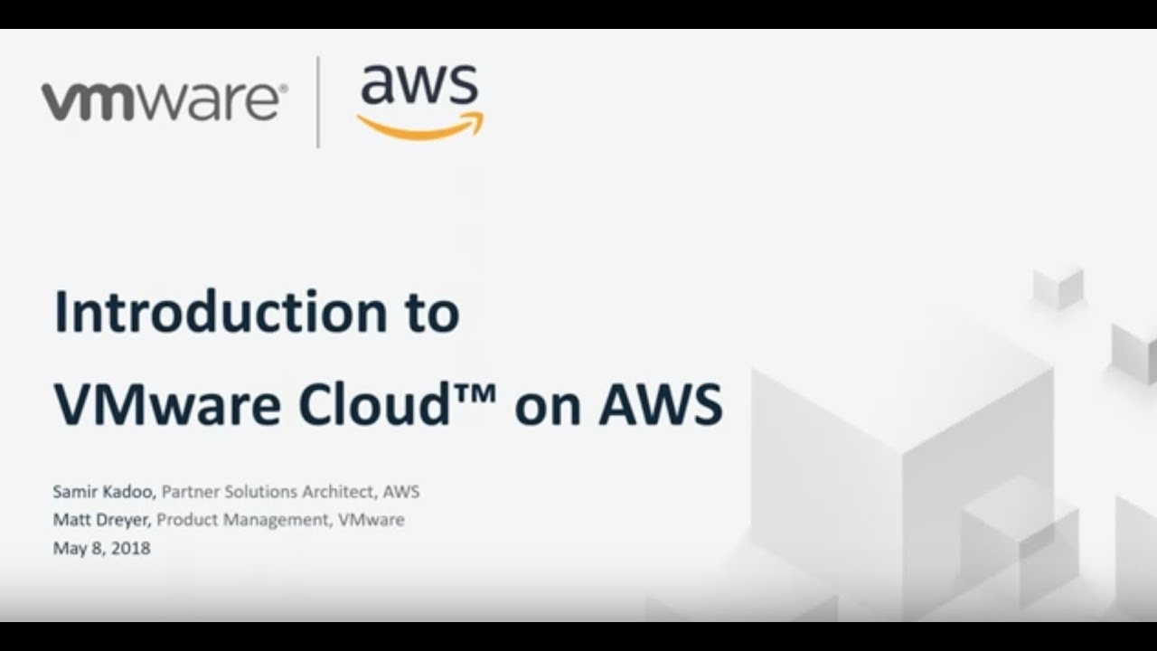 Introduction to VMware Cloud on AWS – virtual graveyard