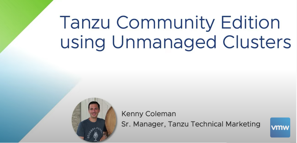 Get Started with VMware Tanzu Community Edition… | JPerformer_blog_site