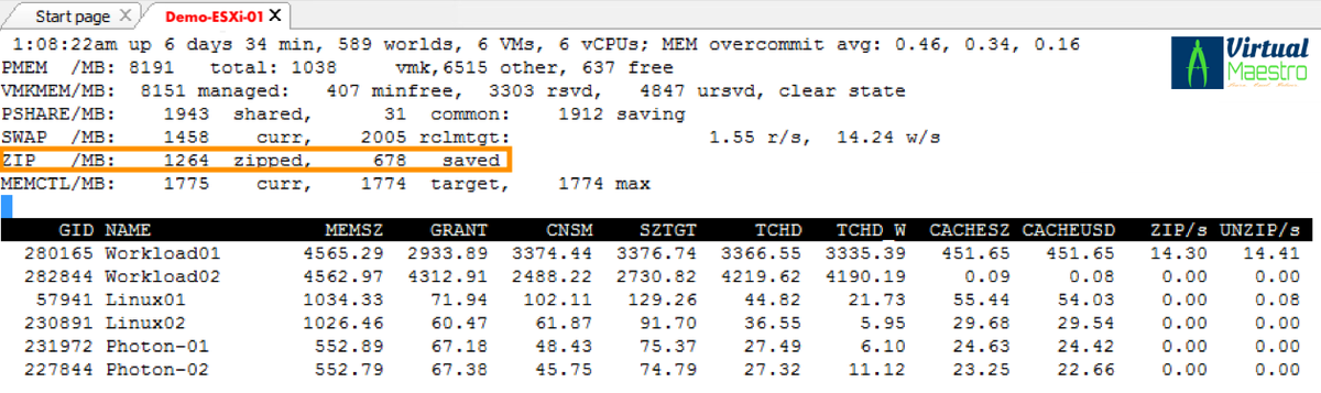 VMware vSphere 7.x Memory Reclamation-Part 5:… | JPerformer_blog_site