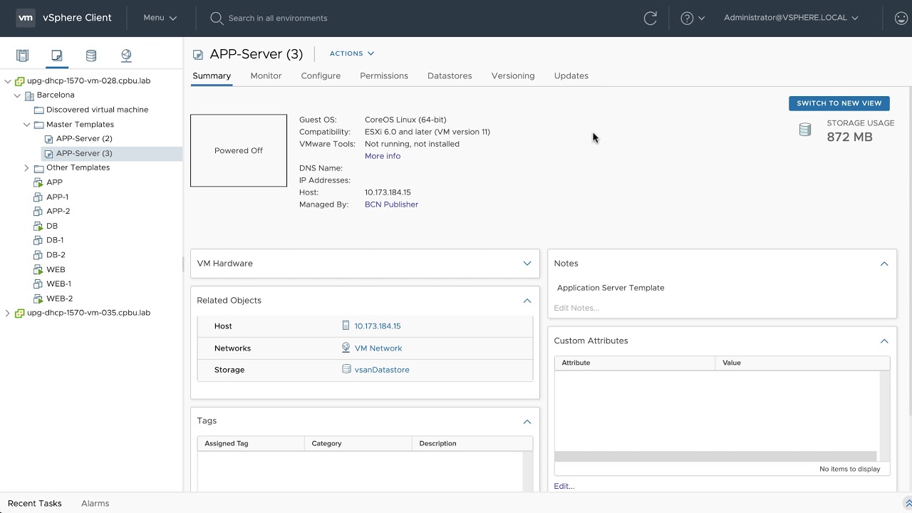 Check In a VM Template in vSphere 7 | What's On My Mind?