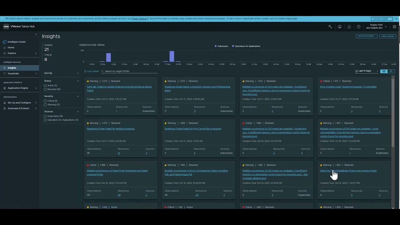 Tanzu Insights Overview – virtual graveyard