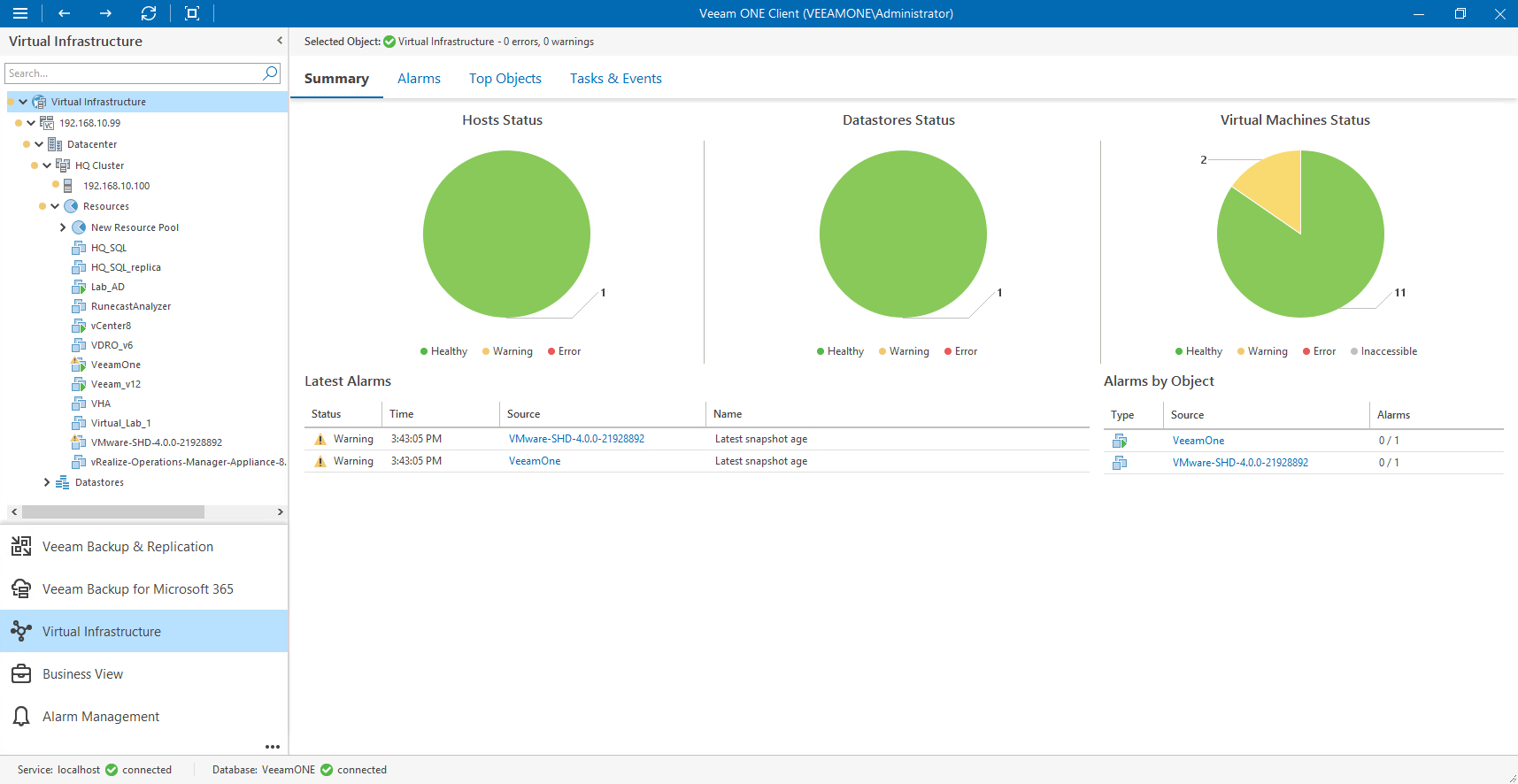 Upgrading Veeam ONE 12.3 – virtual graveyard