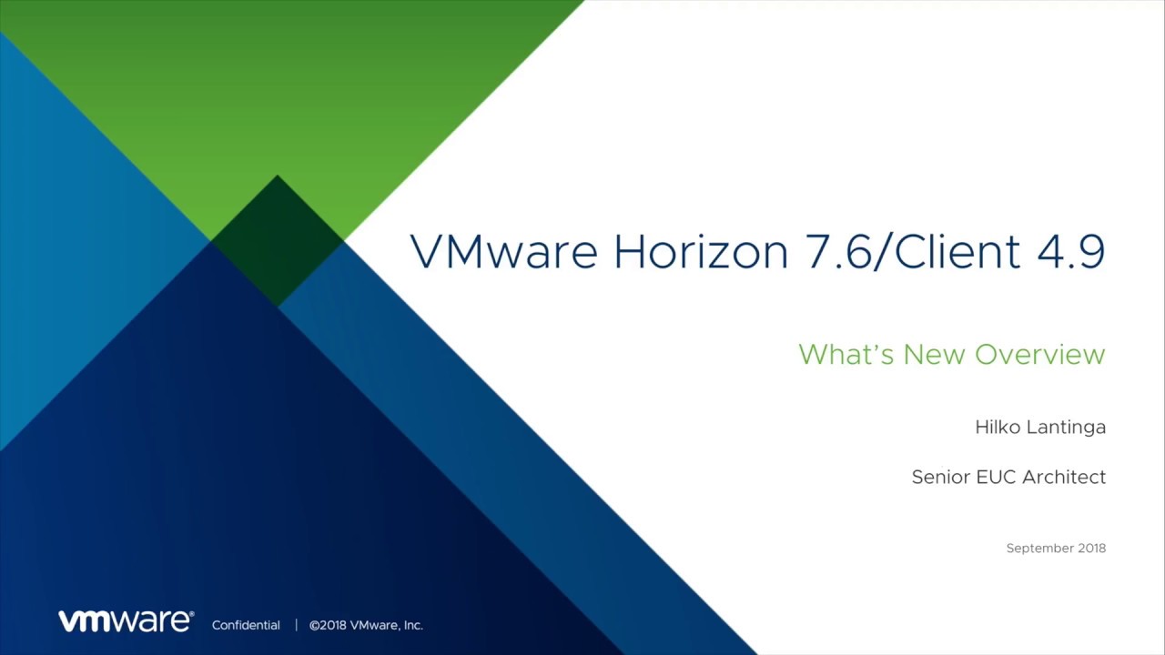 VMware Horizon 7 v 7.6 Technical What’s New… | virtualsheng.com ...