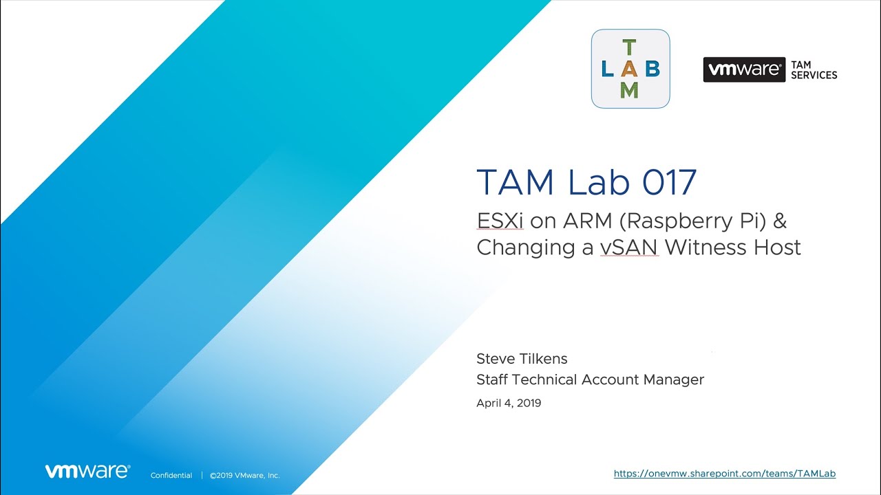 TAM Lab 017 – ESXi on ARM (Raspberry Pi) &… – virtual graveyard