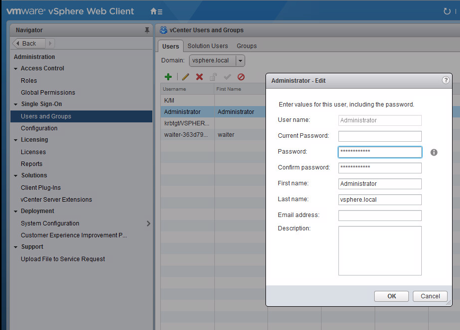 How to Reset Single Sign On Password in vSphere… – Our VMware