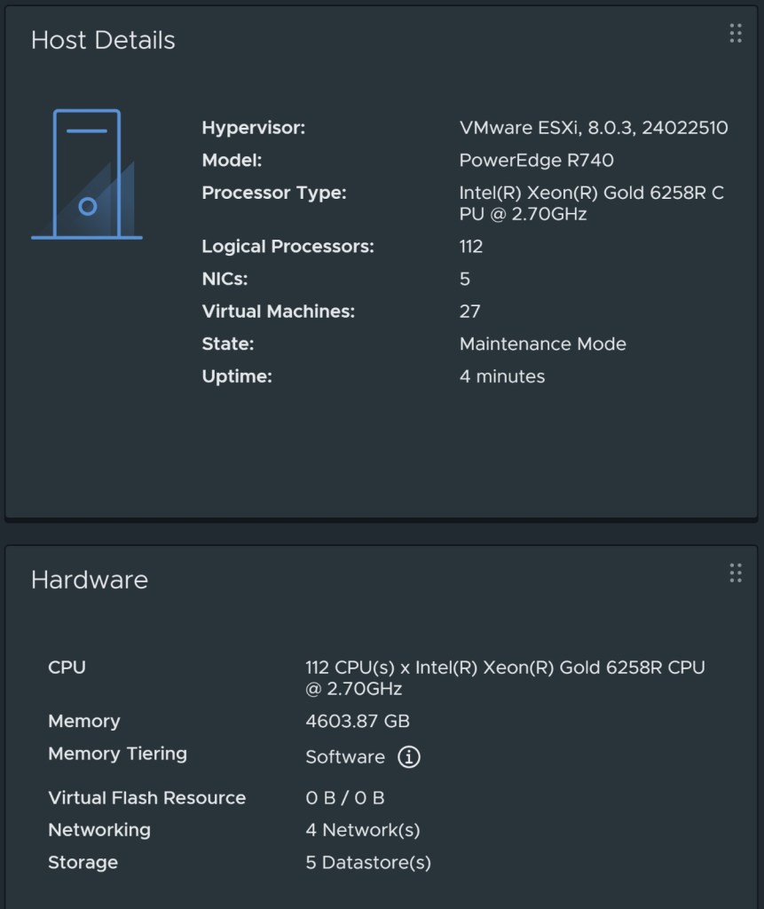 vSphere 8.0.3 Memory Tiering in action…. -… – virtual graveyard
