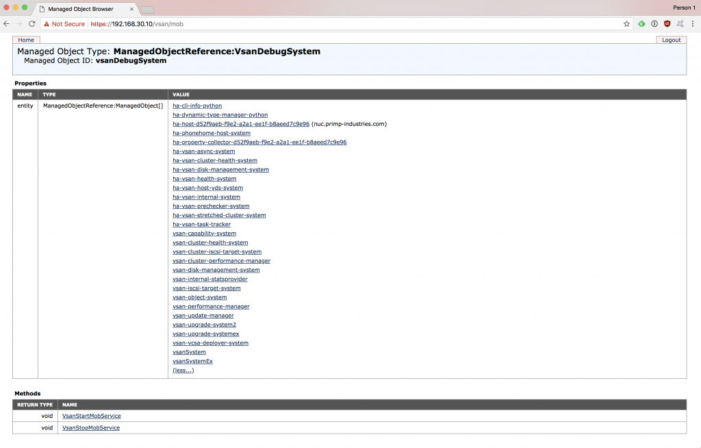 VSAN Managed Object Browser (MOB) in vSphere… | JPerformer_blog_site