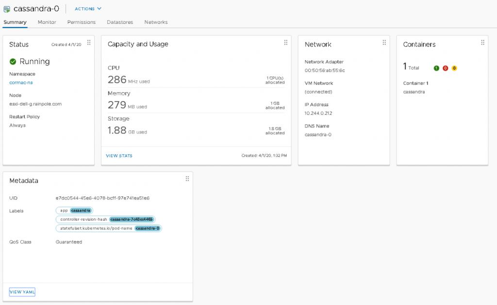vSphere Supervisor Namespace – virtual graveyard