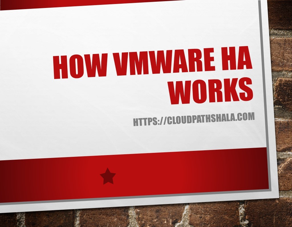 How VMware HA Works | Deep Dive | srinytechie