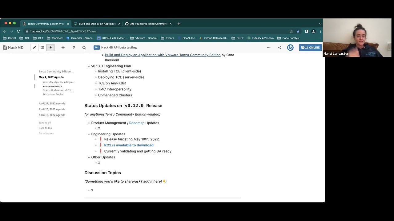 Tanzu Community Edition Community Meeting – May… – virtual graveyard