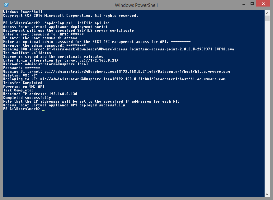 Using PowerShell to Deploy VMware Unified… – virtual graveyard