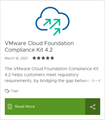 Announcing the Compliance Kit for VMware Cloud… – Peter Alberto’s ...