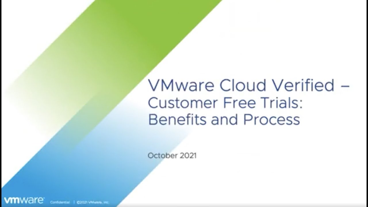 VMware Cloud Verified – Customer Free trials… – virtual graveyard