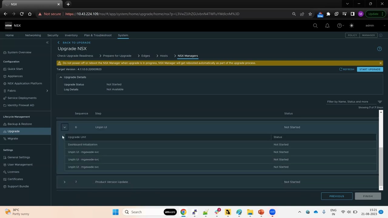 Upgrading NSX: Manager Upgrade – virtual graveyard