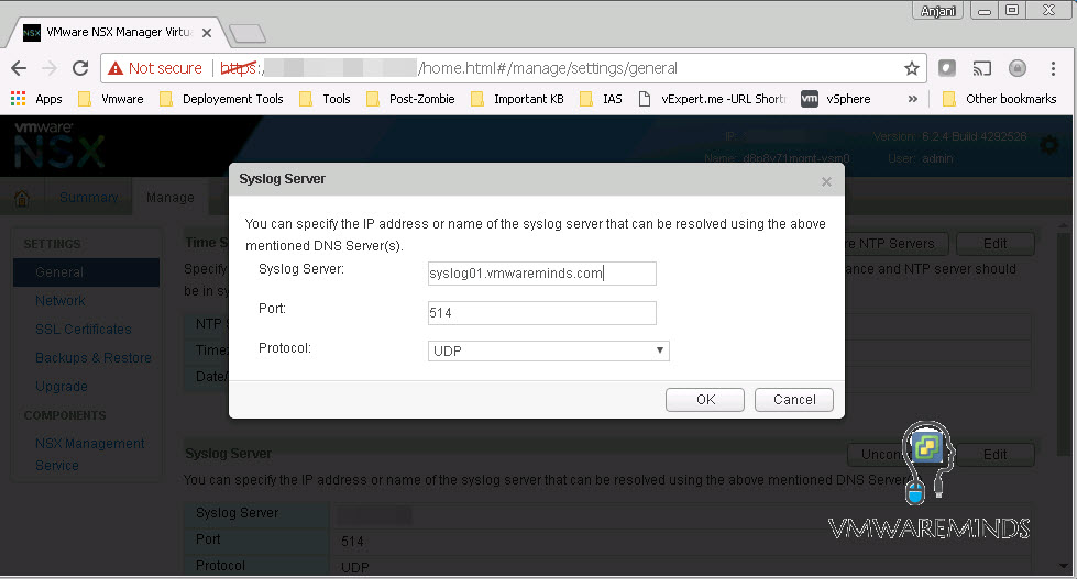 Configure a Syslog Server For NSX – Our VMware