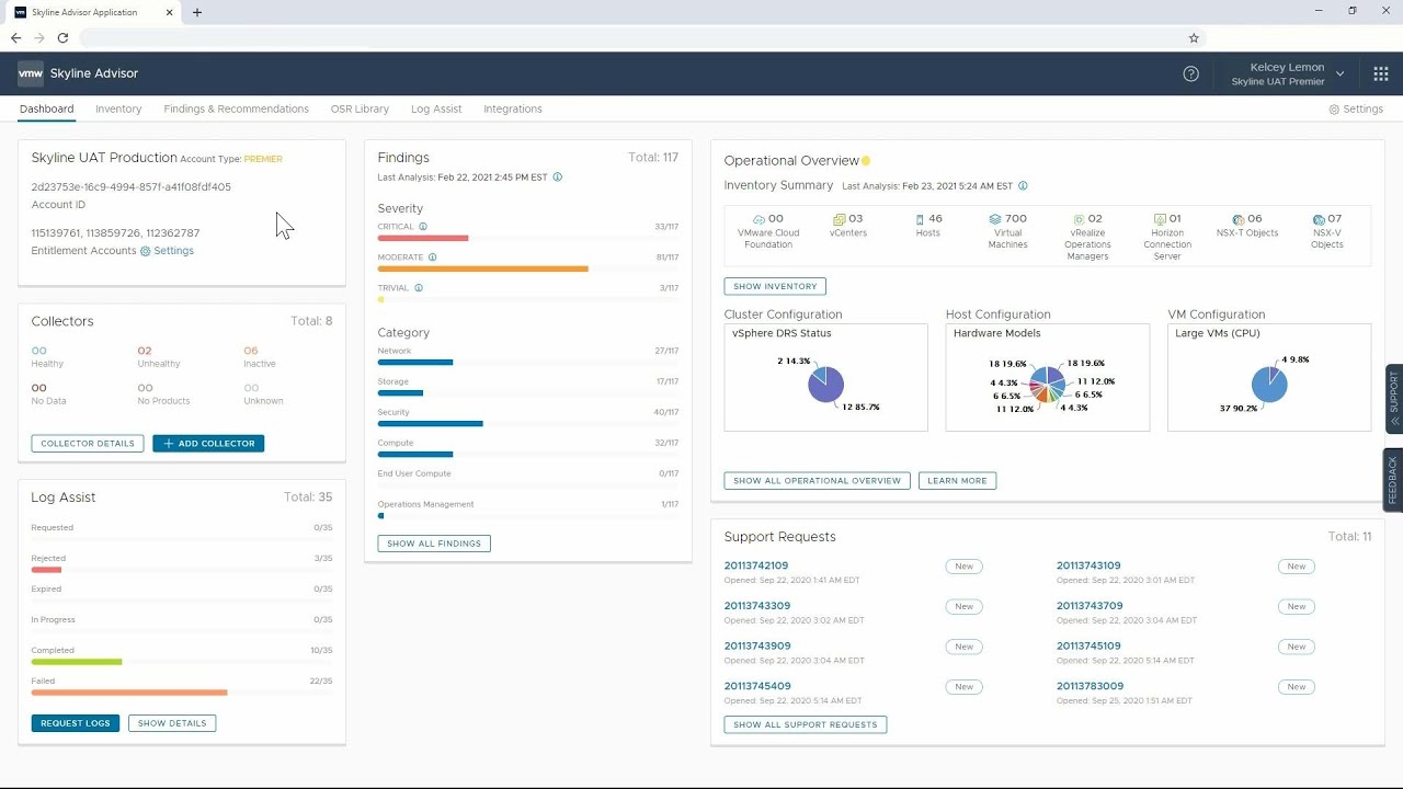 VMware Skyline: Product Overview Demonstration – virtual graveyard