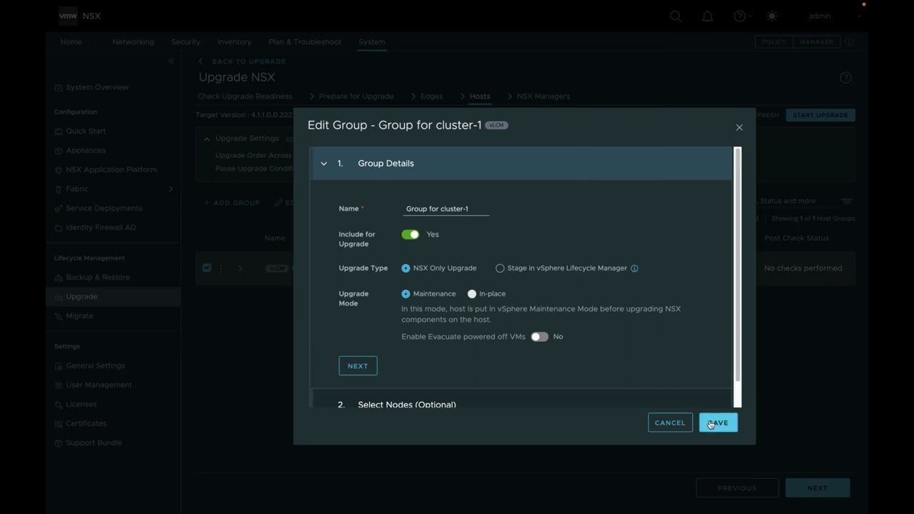 Upgrading NSX: vLCM-enabled Host Cluster Upgrade – virtual graveyard