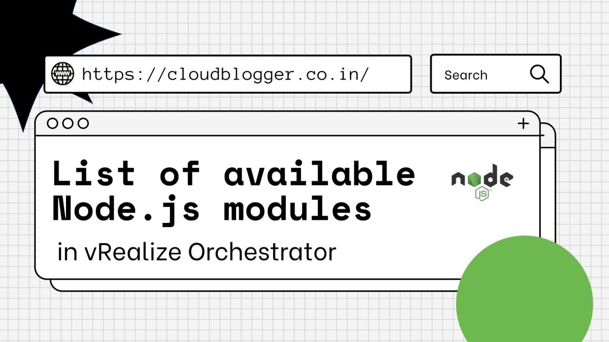 List of available Node.js modules in vRO | JPerformer_blog_site