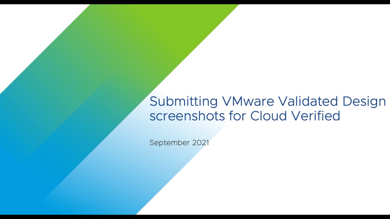 Submitting VMware Validated Design screenshots… – virtual graveyard