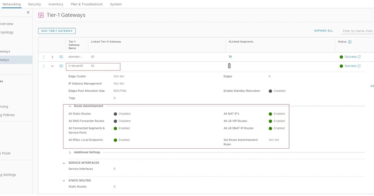 vSphere with Tanzu using NSX-T – Part5 – Tier-1… – virtual graveyard