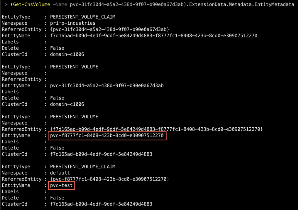 Mapping between vSphere Container Volume to… – virtual graveyard