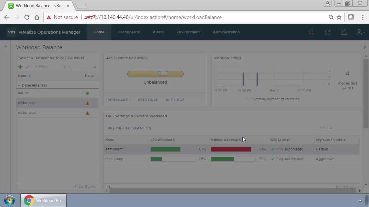 Workload Balance in vROps 6.6 | Virtualization Reality Workload Balance in vROps 6.6 | Virtualization Reality