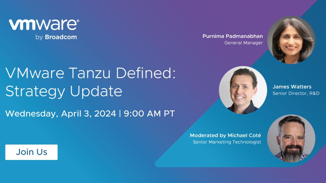 VMware Tanzu Defined: Strategy Update – Virtual Building Blocks