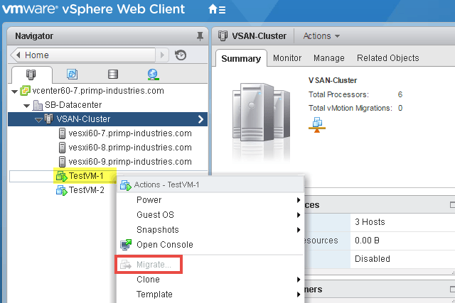How to easily disable vMotion & Cross vCenter… | vAddicted