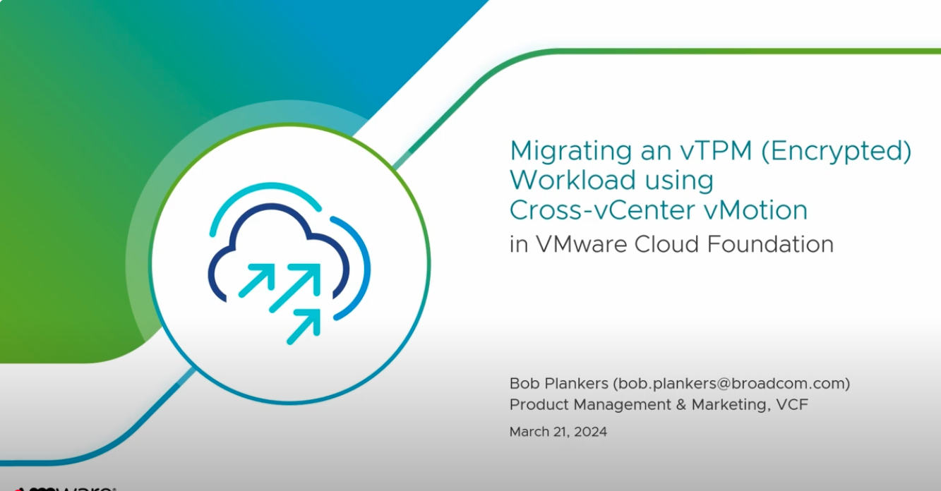 Migrating a Workload with vTPM using Cross… – virtual graveyard