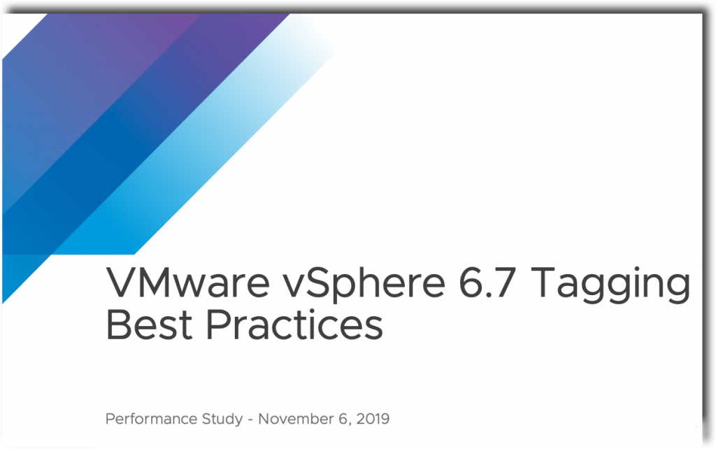 Best Practices for vSphere 6.7 Tagging | JPerformer_blog_site