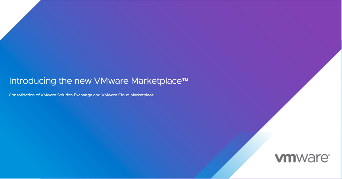 Introducing the VMware Marketplace™ – virtual graveyard